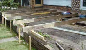 How to Build a Decking Frame, Sub Deck Base, Decking Joist, Railing ...