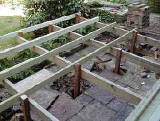 How to Build a Decking Frame, Sub Deck Base, Decking Joist, Railing ...